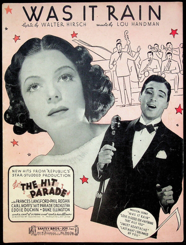 1937 The Hit Parade w/ Phil Regan Frances Langford 30s Movie Tie-in ...