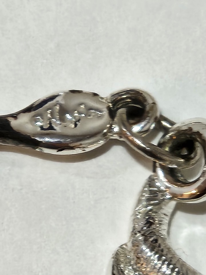 Napier Signed Chunky Silver Tone Double Infinity Link Chain Necklace ...