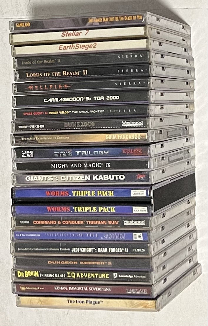 Huge Mixed Lot of Vintage PC Games Windows 95/98 CD 1990s 2000s Star ...