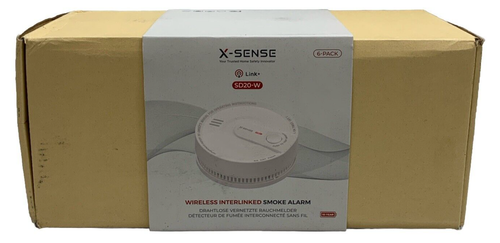 X-Sense Wireless Interconnected Battery Powered Smoke Detector Fire ...