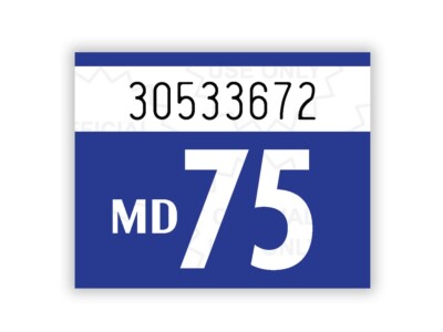 1975 Maryland License Plate Registration Sticker, YOM, MD, Tag | eBay
