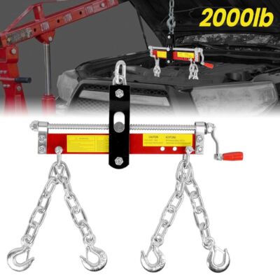 900kg 2000LB Engine lifting Hoist Leveller Chain Load Garage Loading ...
