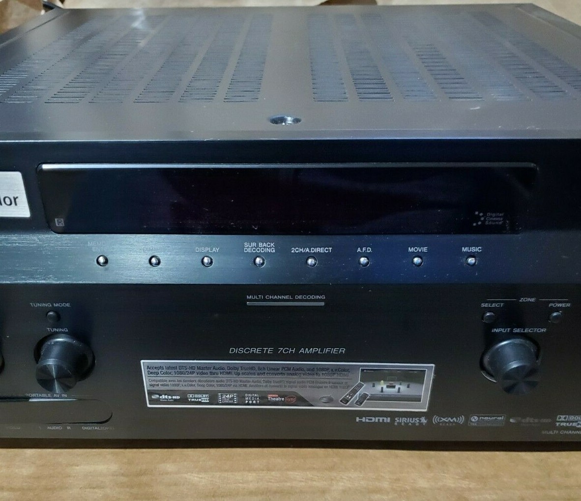 Sony STR-DA4300ES 7.1 Channel Home Theater HD HDMI 100 WPC Receiver | eBay