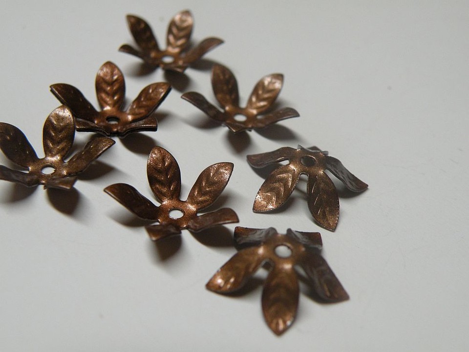 Antiqued Copper Filigree Bead Caps Vintage Bohemian Style 6mm - 42mm ...