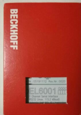 1PCS NEW Beckhoff EL6001 PLC EL6001 module 140420 in box | eBay