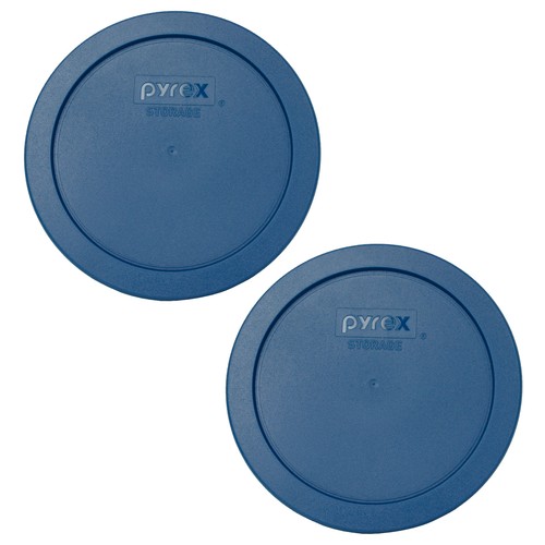 Pyrex 7201-PC Blue Spruce Plastic Storage Replacement Lid Cover (2-Pack ...