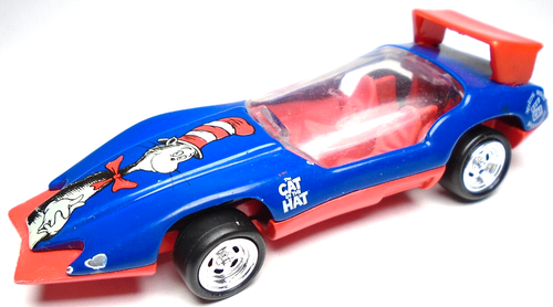 1995 JOHNNY LIGHTNING CUSTOM SPOILER DR SEUSS CAT IN THE HAT BLUE ...