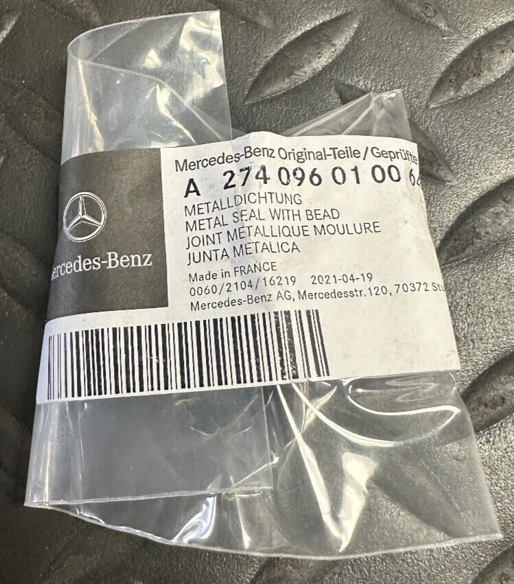Mercedes-Benz Oil Return Tube Gasket - 274096010064 - Fits MBZ C300 ...