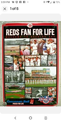 Rare 2009 Cincinnati Reds Opening Day Poster 24x36 Votto Cordero Rose ...