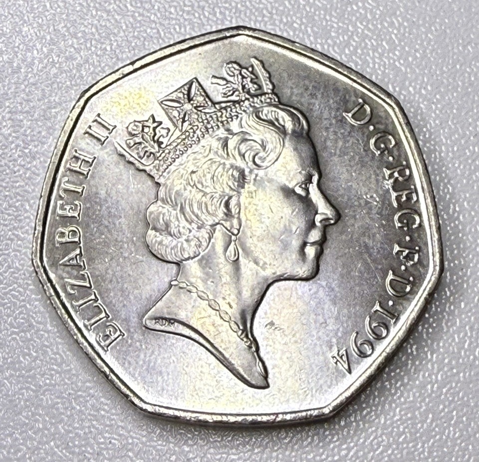 1994 50p D-Day 50th Anniversary Normandy Landings 50 Pence Coin ...