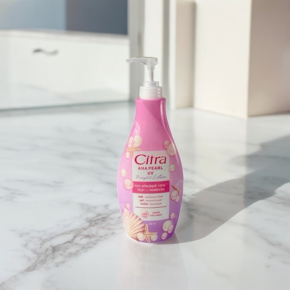 Citra AHA Pearl UV Bright Lotion Collagen 2x300ml Skin Whitening ...