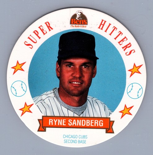 Ryne Sandberg 1992 Bens Bread Baseball Super Hitters Disc #19 - Lot of ...