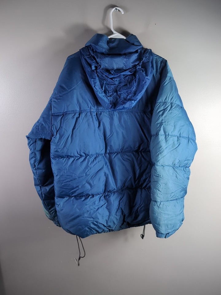 Steve & Barry's Double Down Jacket Mens XL Blue FULL ZIP WINTER JACKET ...