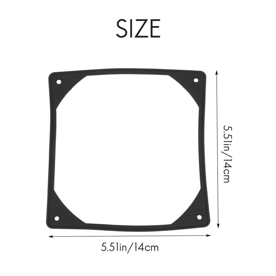 10Pcs 140mm -Vibration Silicon Fan Gasket Noise Reducing Gasket Pad for ...