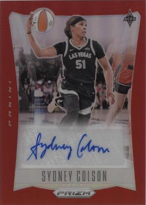 2024 Panini Prizm WNBA - Throwback Signatures Sydney Colson #TB-SYC Red ...