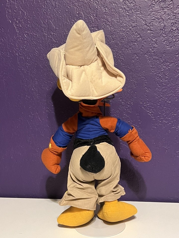Daffy Duck Plush Cowboy Looney Tunes Back in Action 2003 Rare Large 18 ...