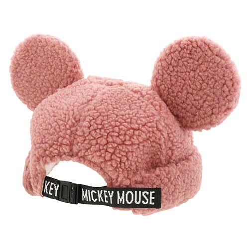 Japan Tokyo Disney Resort Ears Mickey limited Fluffy Winter Pink Cap ...