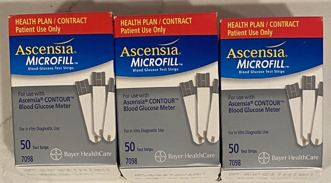 Bayer 7080G Contour Glucose Blood Test Strips - 50 Count for sale ...