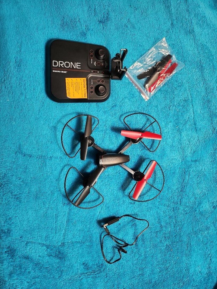 Sharper Image Mach X drone (complete but not working - for parts) | eBay