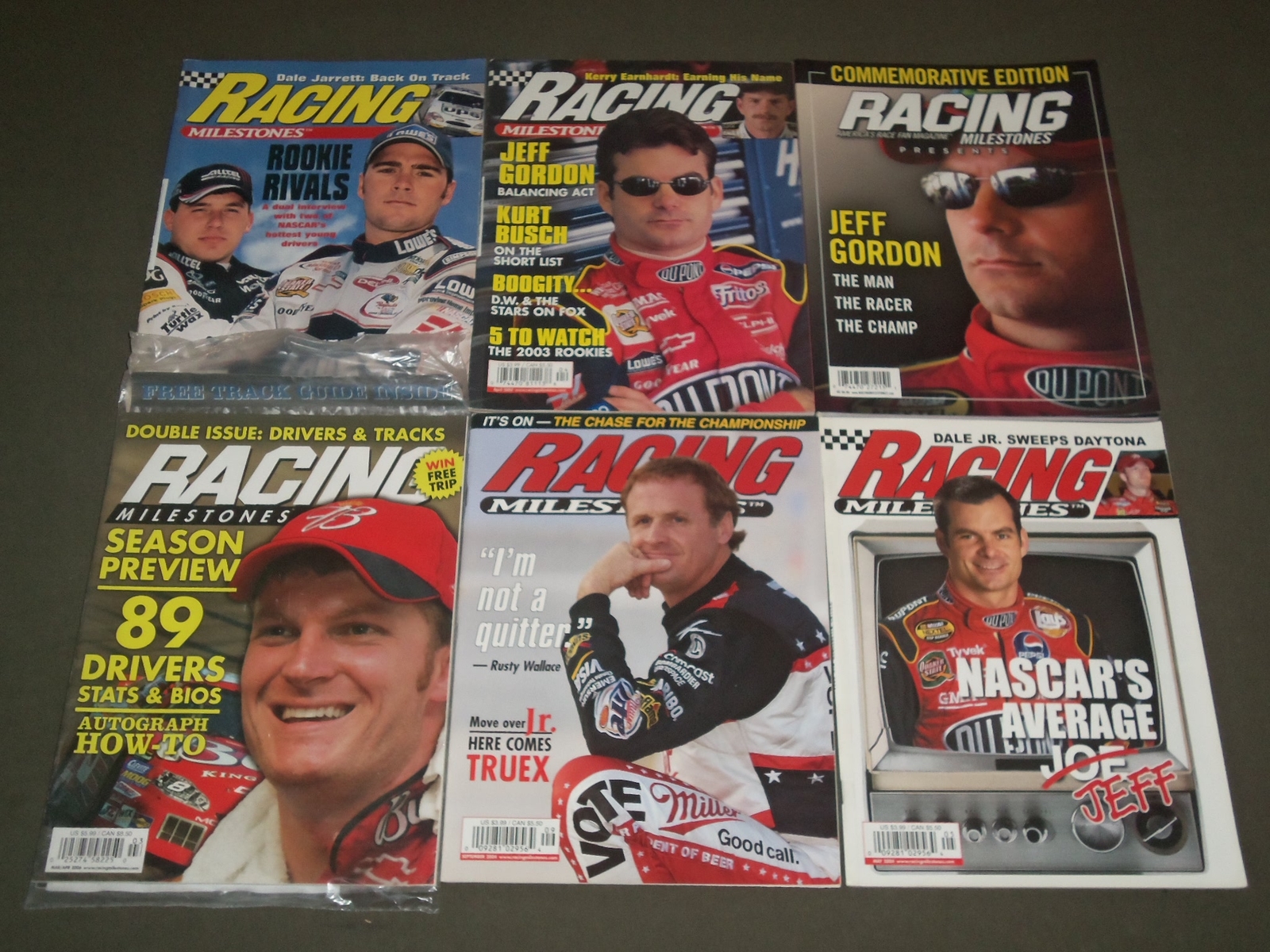 2000S RACING MILESTONES MAGAZINE LOT OF 11 ISSUES - DALE EARNHARDT ...