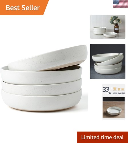 Milkyway 33 oz Bowl Set, Pasta Bowls Set of 4, Salad Bowls Perfect for ...