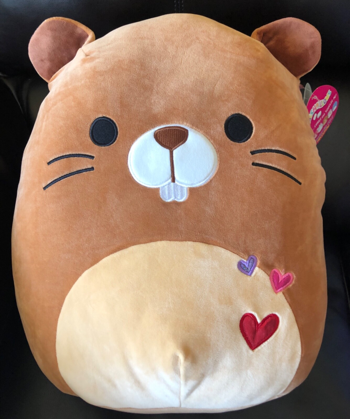 New SQUISHMALLOW Beaver CHIP 16" Plush Pillow WASHABLE 2020 Valentine ...