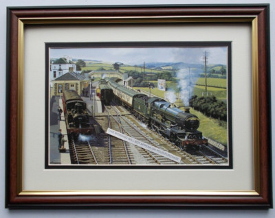 RAILWAY PRINT BY BARRY FREEMAN FRAMED (U) | eBay UK