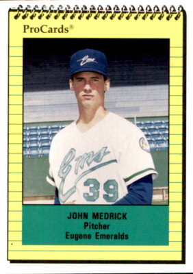 1991 Eugene Emeralds ProCards #3725 John Medrick Florence Colorado ...