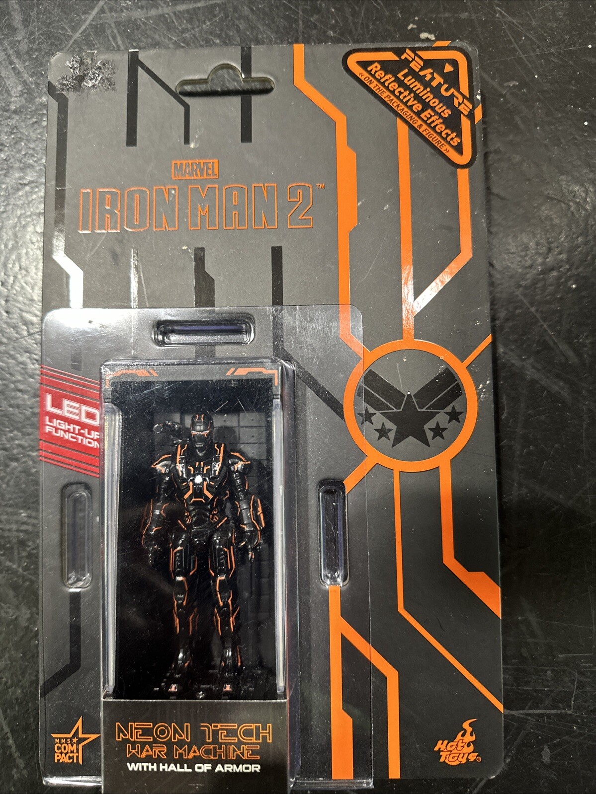 Hot Toys Iron Man Hall Of Armor Neon Tech War Machine Miniature Figure ...