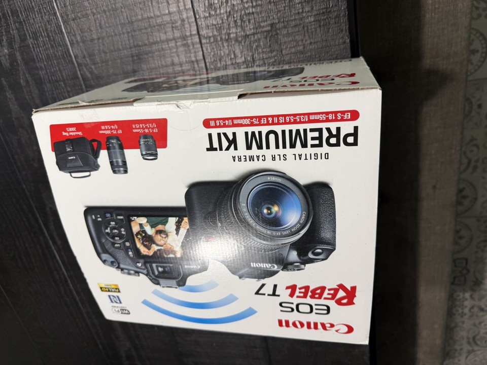 * OPEN BOX NEAR MINT * Canon EOS Rebel T7 DSLR Camera with 18-55mm and ...