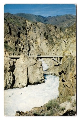 Vintage Chelan Falls Washington Scenic Bridge Postcard Ektachrome | eBay
