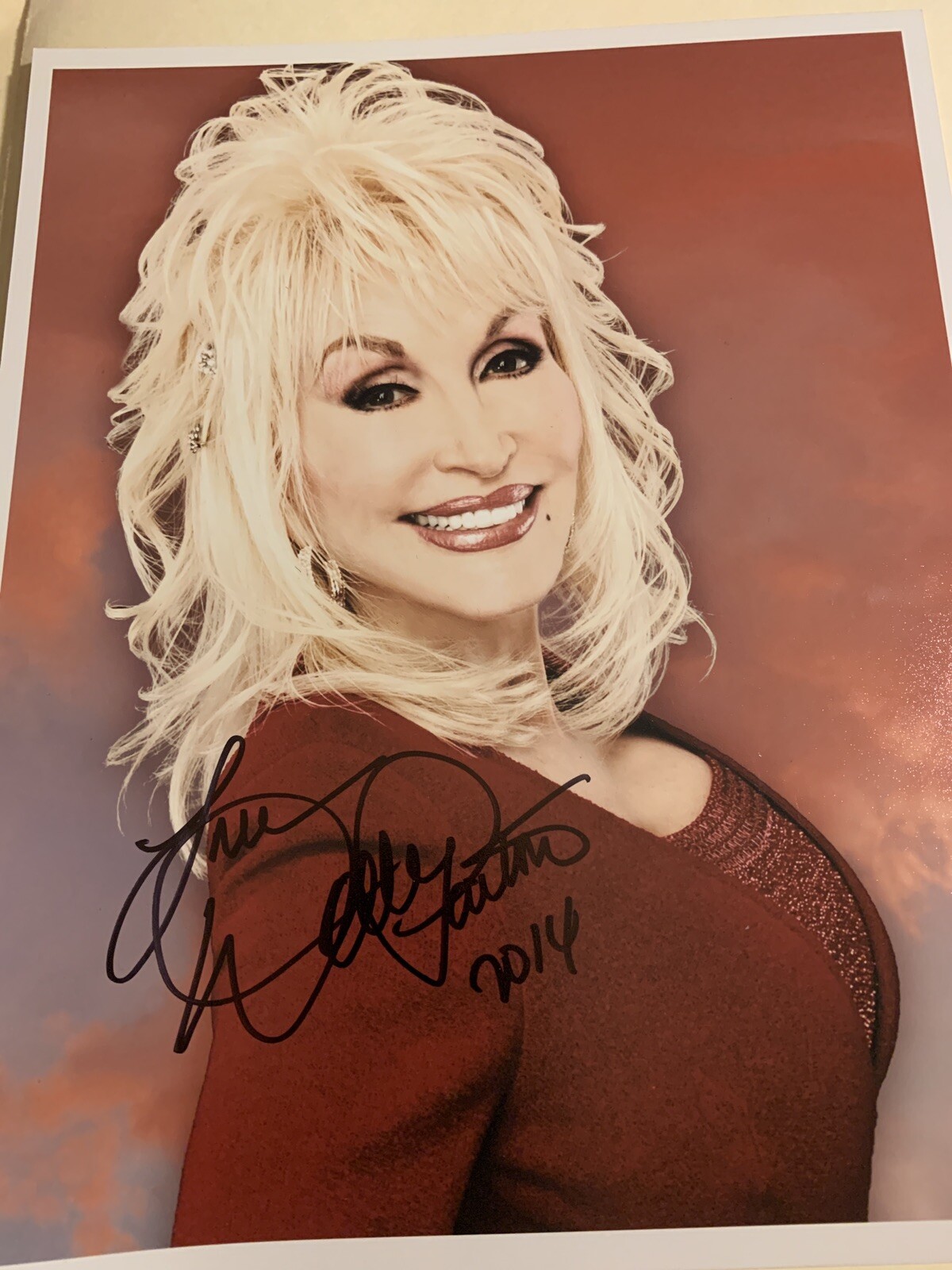 dolly parton signed autograph