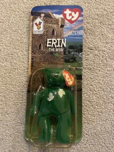 TY Beanie Baby Erin The Bear 1997 Plush Toy Cactus Plant Flea Market ...