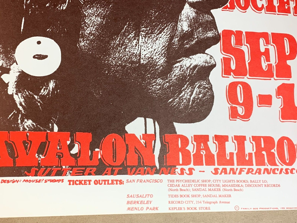 QUICK SILVER 1966 AVALON BALLROOM FAMILY DOG CONCERT POSTER MOUSE ...