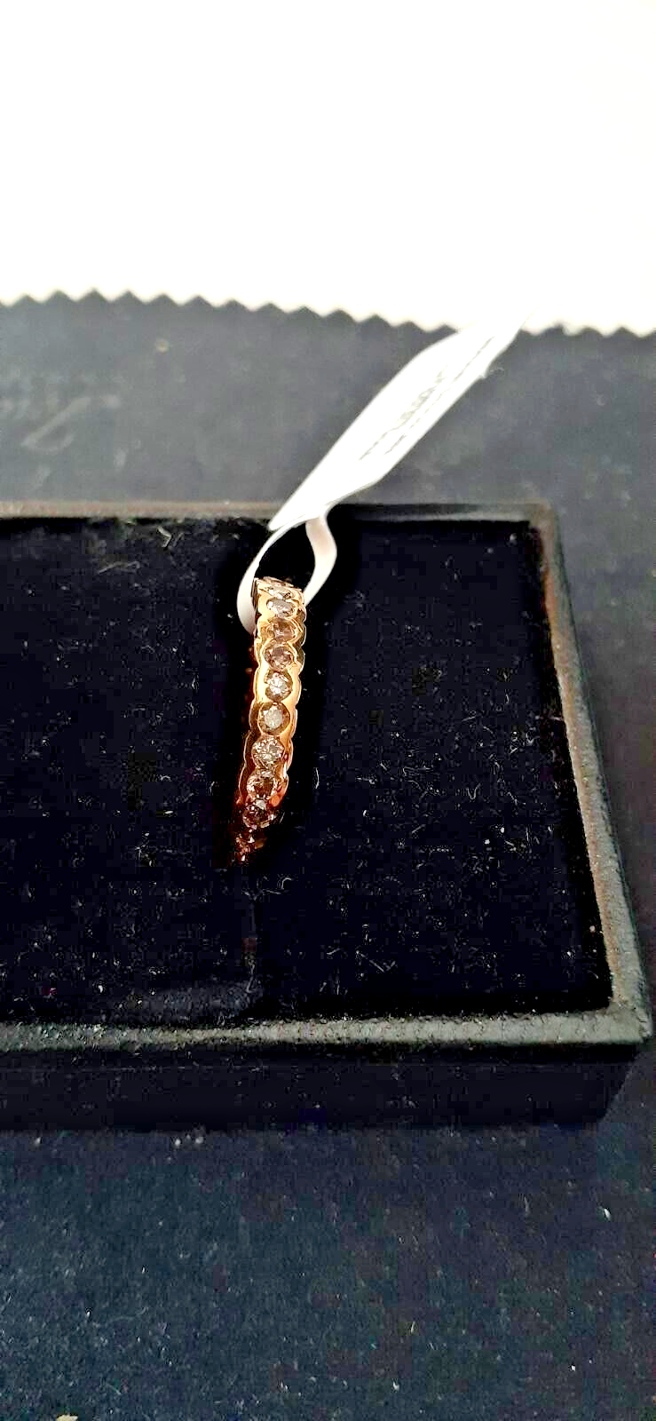 GORGEOUS 1.00 CT CHOCOLATE DIAMOND 14K SOLID YELLOW GOLD ETERNITY RING ...