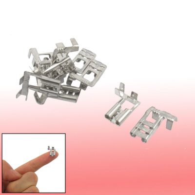 10 Pcs Right Angle Male Spade Cable Terminals for 6.3mm Connectors ...