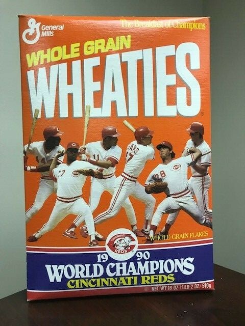 Cincinnati Reds 1990 World Champions Wheaties Box (FREE S&H) | eBay