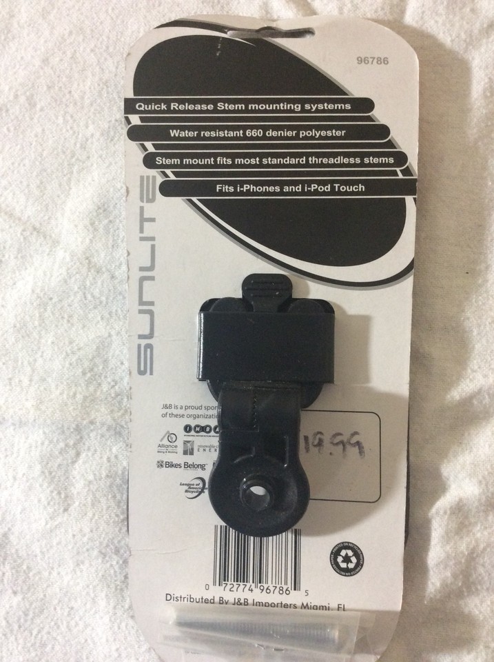 Sunlite QRS iPhone Pouch - Stem Mount. Black. New in package. | eBay