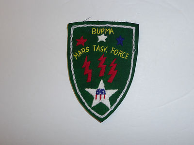 b2571 WW2 US Army CBI 5307th Merrill's Marauders Mars Task Force hand ...