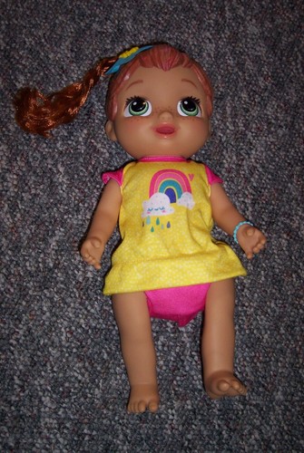 Baby Alive Interactive Doll Grows-Up Talks W/ Red Hair Blue Eyes Open ...