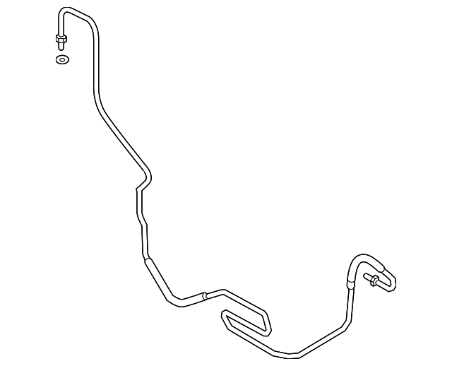 Volkswagen of America 5C0422893BK - Power Steering Pressure Hose for ...