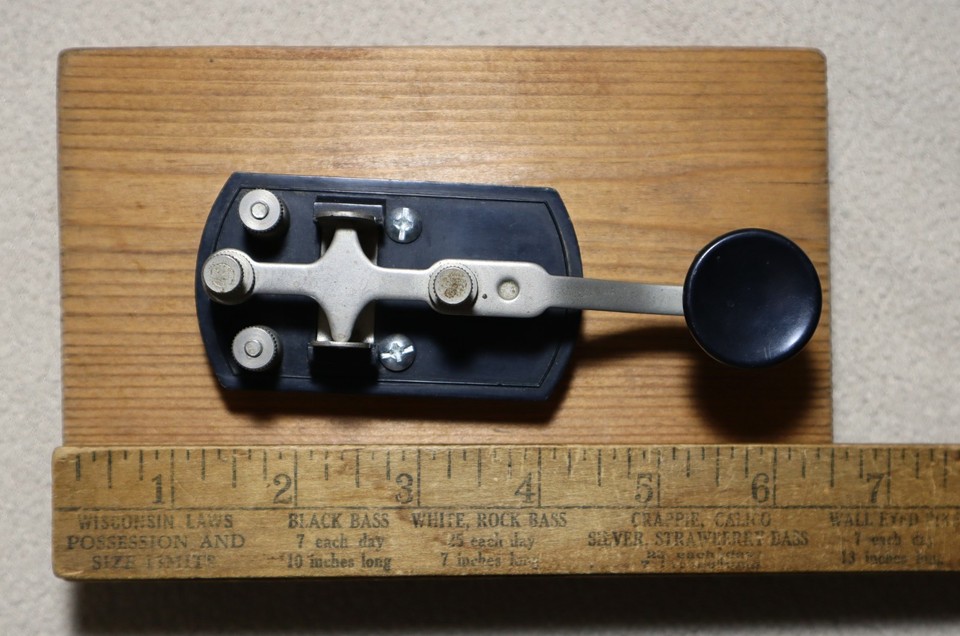 TELEGRAPH MORSE CODE STRAIGHT KEY ~ KEYER FOR HAM AMATEUR RADIO | eBay