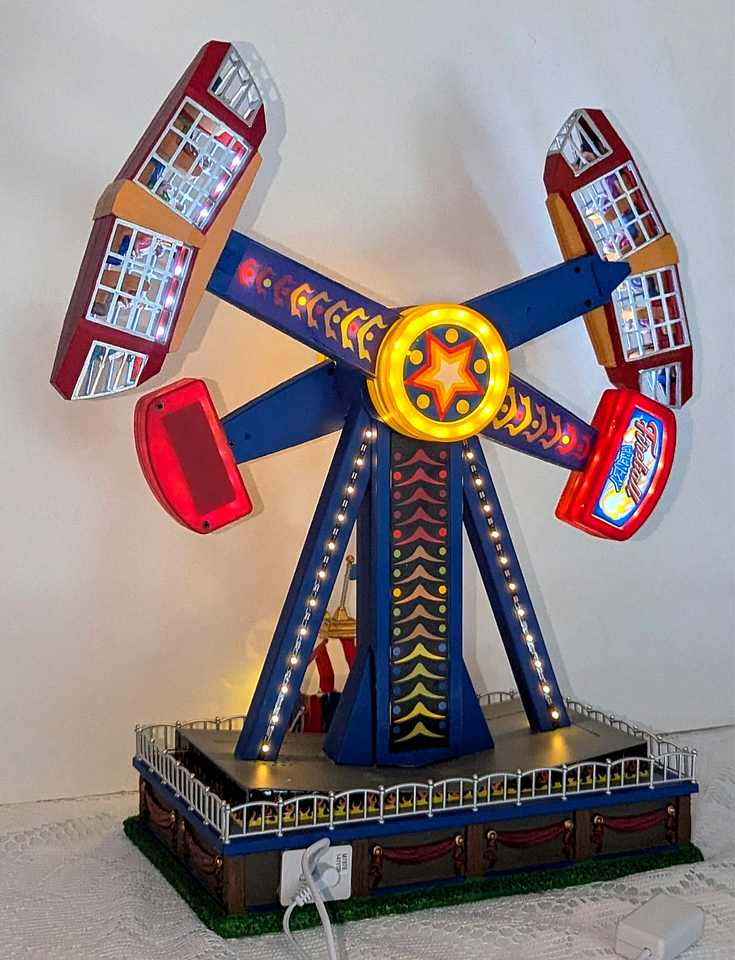 Lemax Carnival Fireball Frenzy Amusement Park Ride Animated Musical ...