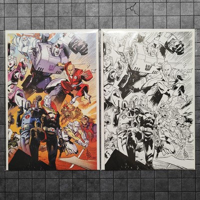 Destro #1 [I, H) - 1st Print - Color/B&W Connecting Variant Cover Set ...