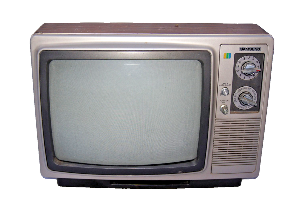 VINTAGE working Samsung 13" TV Wood Grain No Remote CT-330TM 1983 | eBay