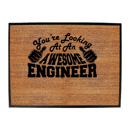 Youre Looking At An Awesome Engineer Bar Man Cave Novelty Door Mat ...