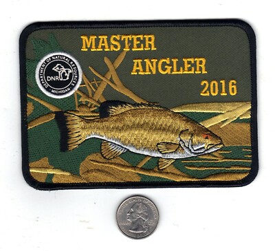 2016 MICHIGAN DNR MASTER ANGLER FISH PATCH - MICHIGAN DEER-BEAR-TURKEY ...