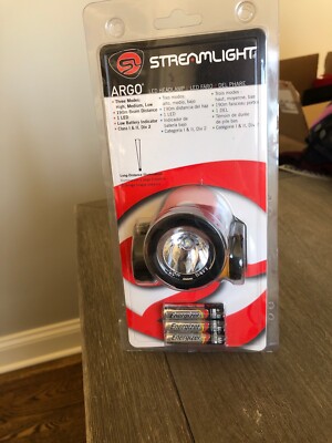 Streamlight Argo LED Headlamp w/Alkaline Batteries Black/Yellow 61301 ...