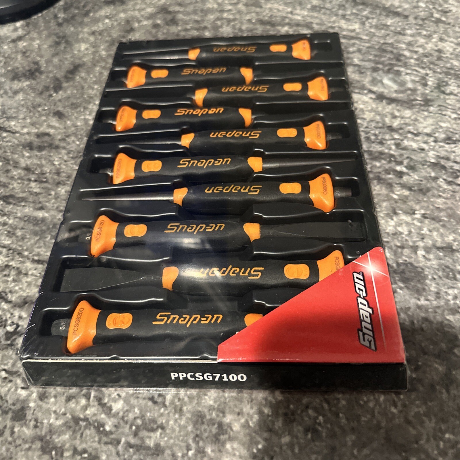 Snap On ppcsg710o 10 pc soft grip punch and chisel set orange sealed | eBay