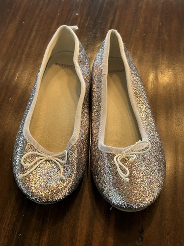 J. Crew Cuts Big Girls Casual Glitter Round Toe Slip Ons. NEW. SIZE 4 ...